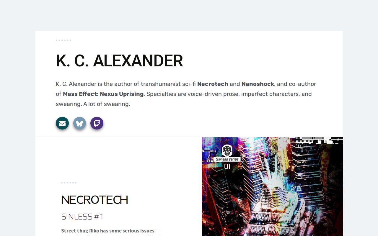 K. C. Alexander - Author